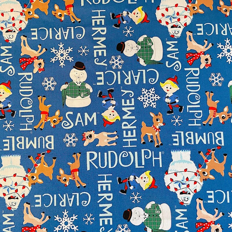 Rudolph Fabric - Etsy