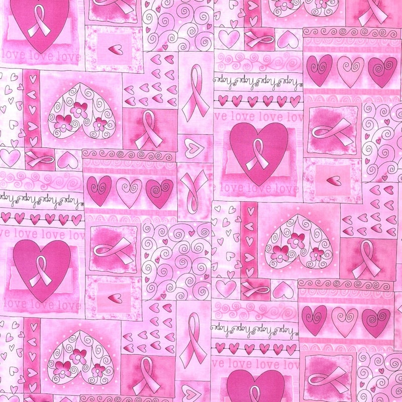 Breast Cancer Fabric - Etsy