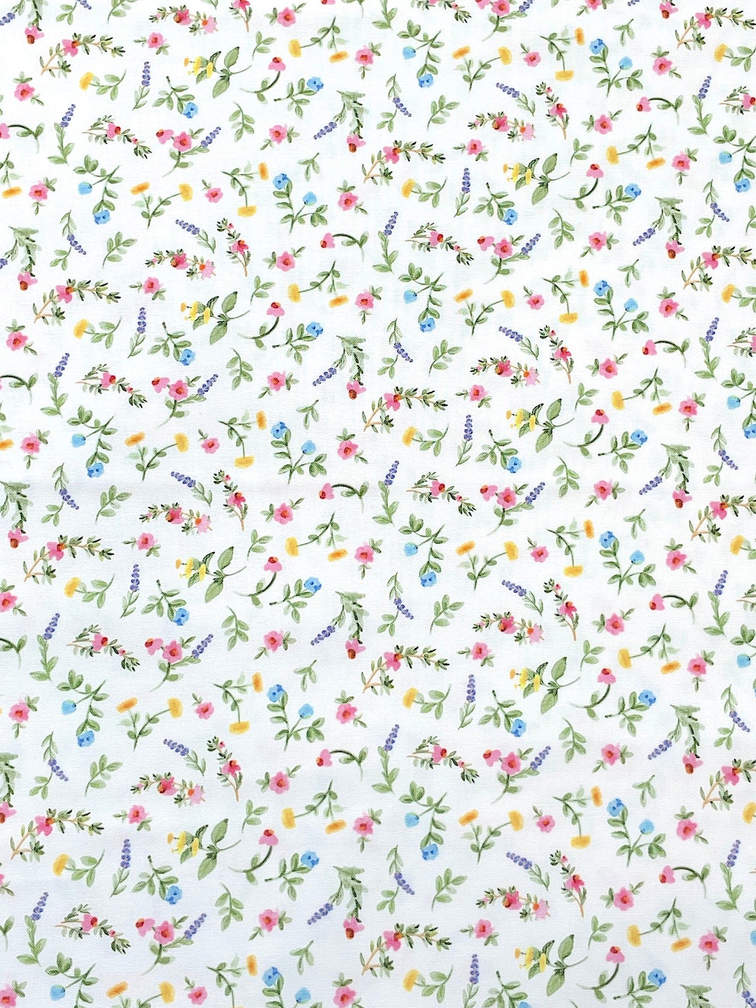 Mini Floral - Plant With Love - Flower Fabric - FL-375 - Etsy