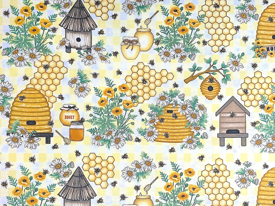 Bee Fabric - Beehive Novelty - Bug Fabric - Bee All You Can Bee - BUG ...