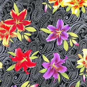 Lily Fabric - Lilyanne Pearl - Flower Fabric - FL-191 - Etsy