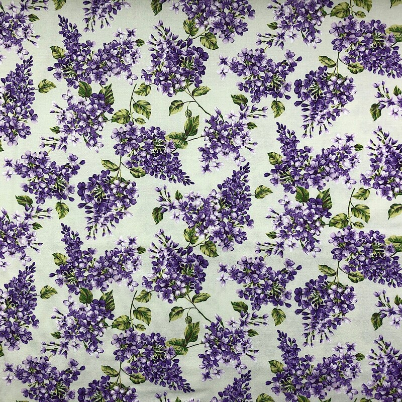 Lilac Floral Fabric - Etsy