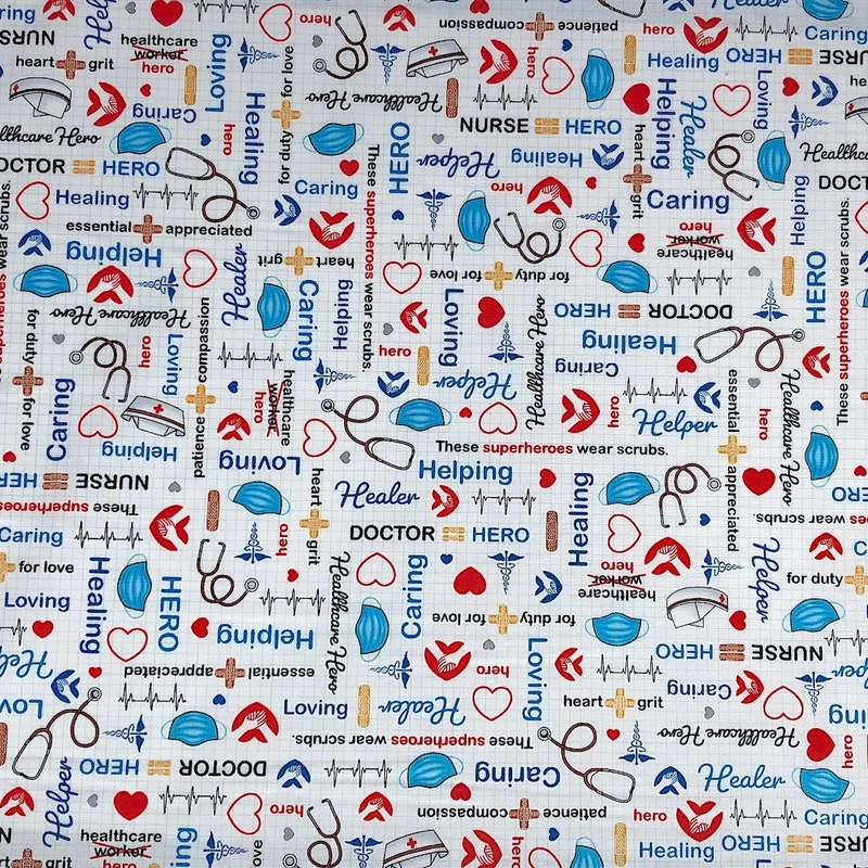 Nurse Fabric - Etsy
