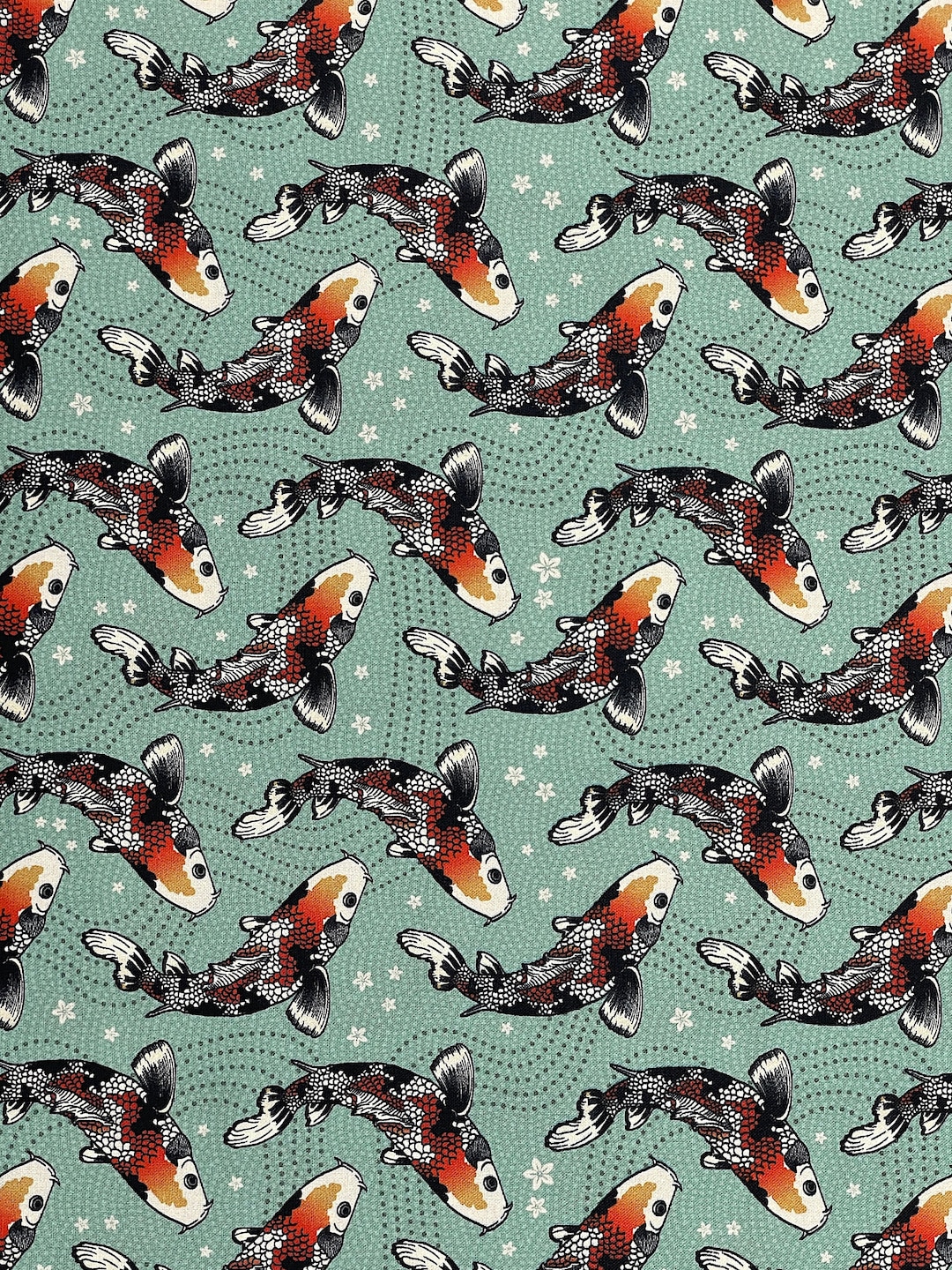 Koi Fabric - Kimonos & Koi - FISH-43 - Etsy