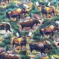 Moose Fabric - Etsy