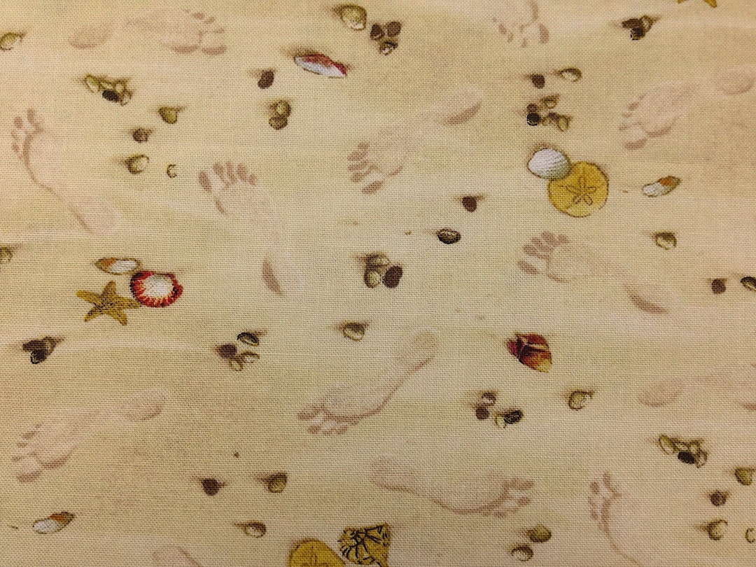 Footprints and Sea Shells in the Sand - Landscape Medley - NAU-07 - Etsy