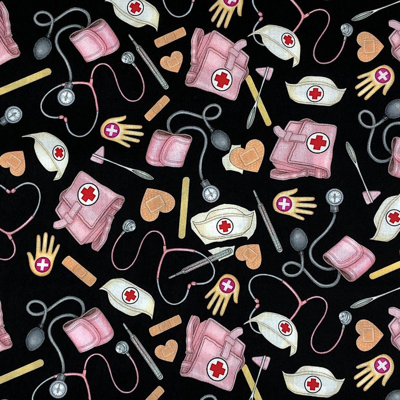 Nurse Fabric - Etsy