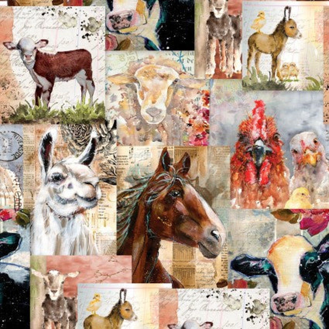Farm Life - Collage - Farm Animals - FARM-35 - Etsy