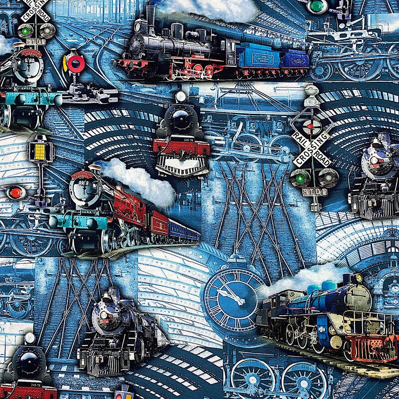 Train Fabric - Etsy