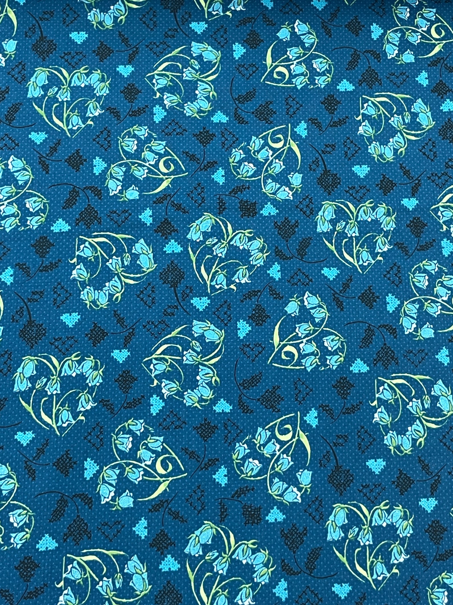 Blue Belle Fabric - Cotton Fabric - Quilting Fabric - FL-385 - Etsy
