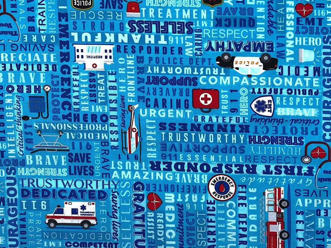 First Responder Fabric - Emergency Fabric - Paramedic Fabric - Police ...