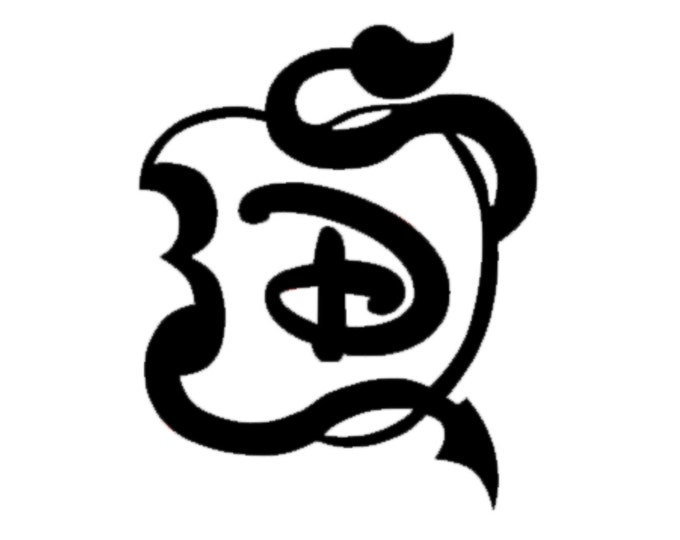 Descendants Apple Disney Magic Band Decal Apple Decal | Etsy