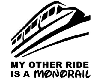 Monorail Car Vinyl Decal - Etsy