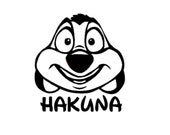 Timon Decal Disney Decal Disney Lion King Sticker Disney | Etsy