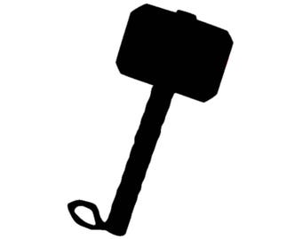 Thor Hammer Decal - Etsy