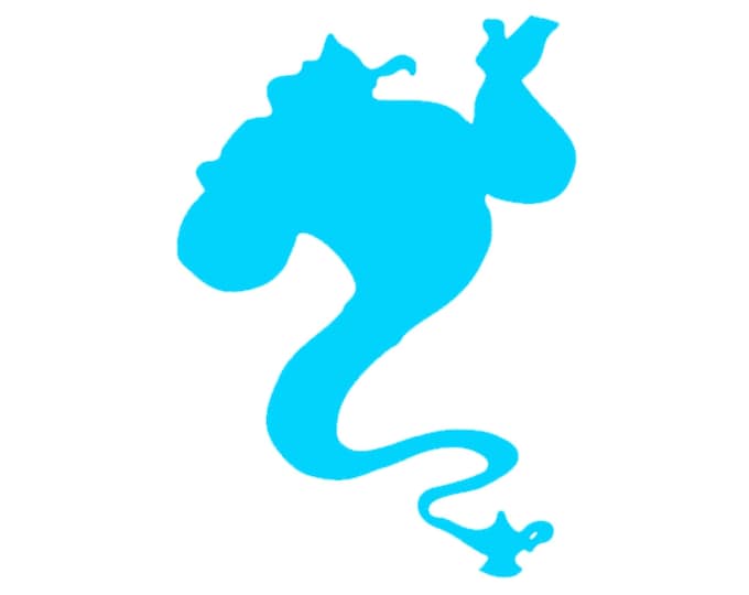 Genie From Disney's Aladdin Disney Magic Band Decal | Disney Genie ...