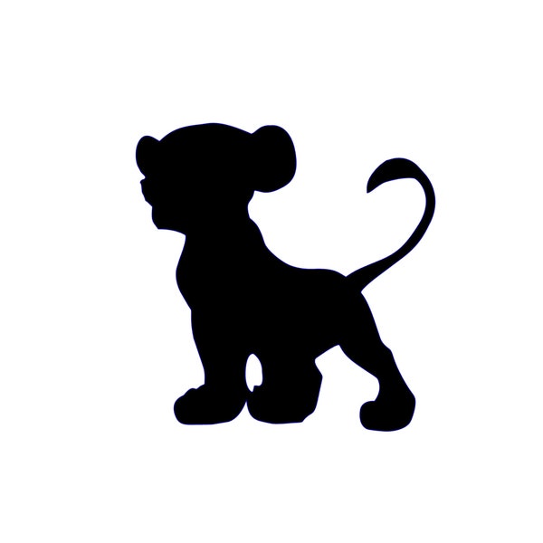 Young Simba Decal - Etsy