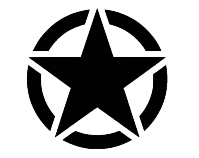 American Military Star Decal Star Decal Military Star | Etsy