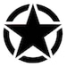 American Military Star Decal | Star Decal | Military Star Sticker ...