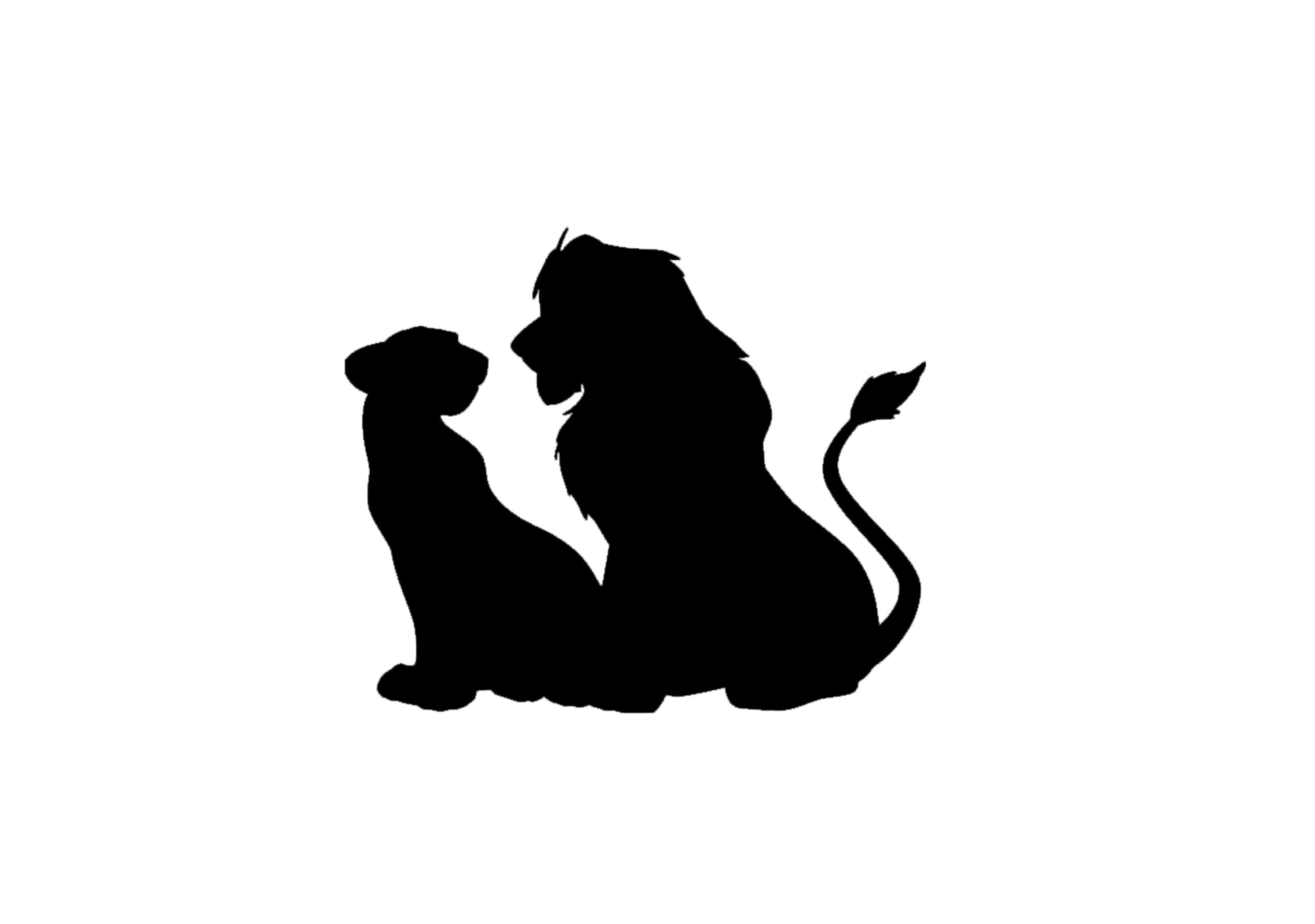 Disney Nala and Simba Decal Lion King Decal Disney Simba - Etsy