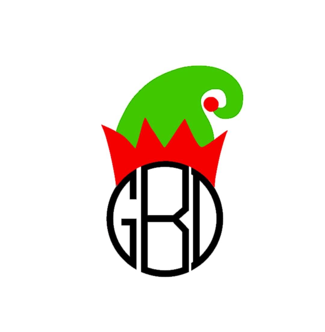 Christmas Elf Monogram Disney Magic Band Decal | Christmas Elf Monogram ...