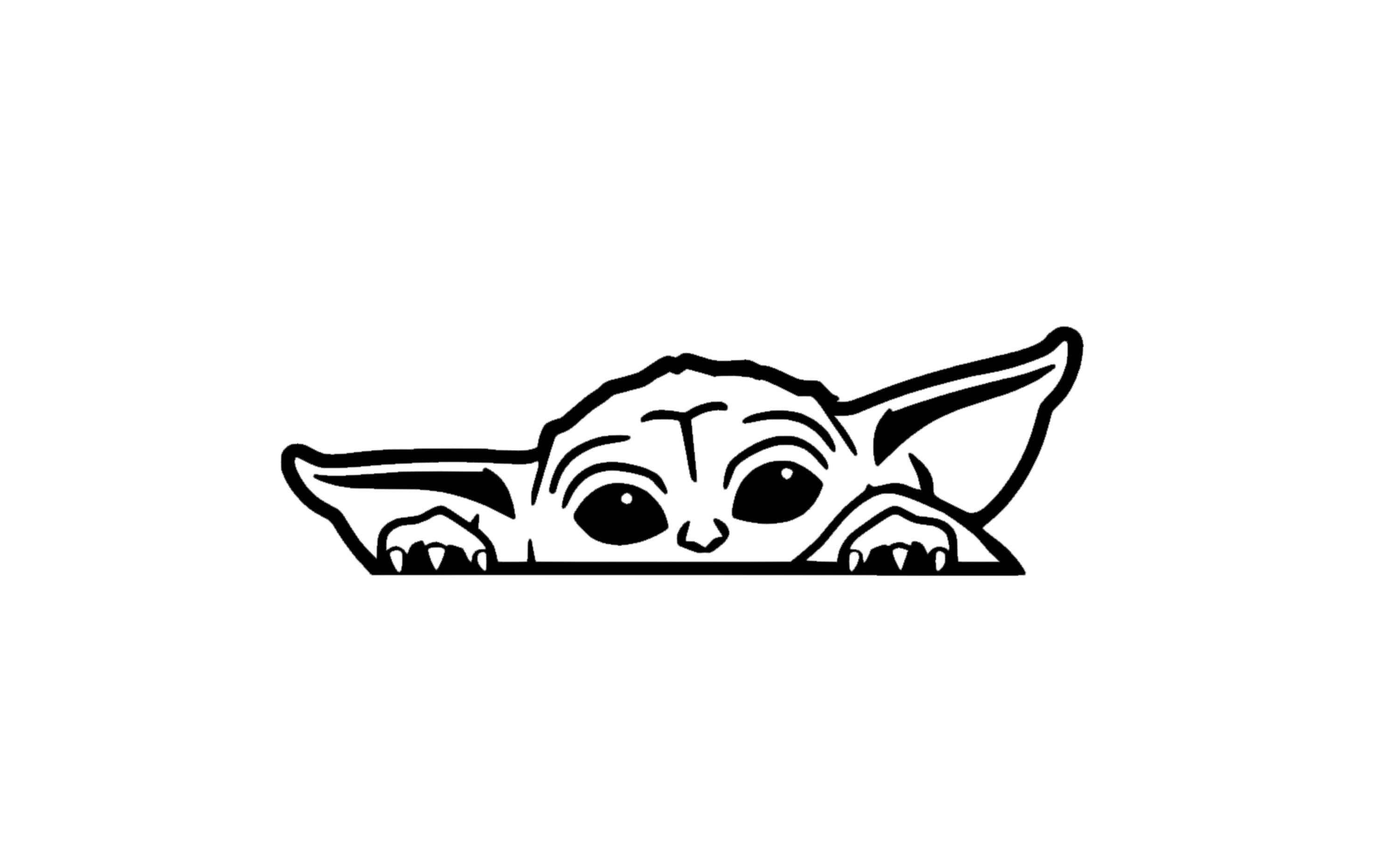 Grogu Decal Star Wars Decal Baby Yoda Star Wars Decal Yoda - Etsy