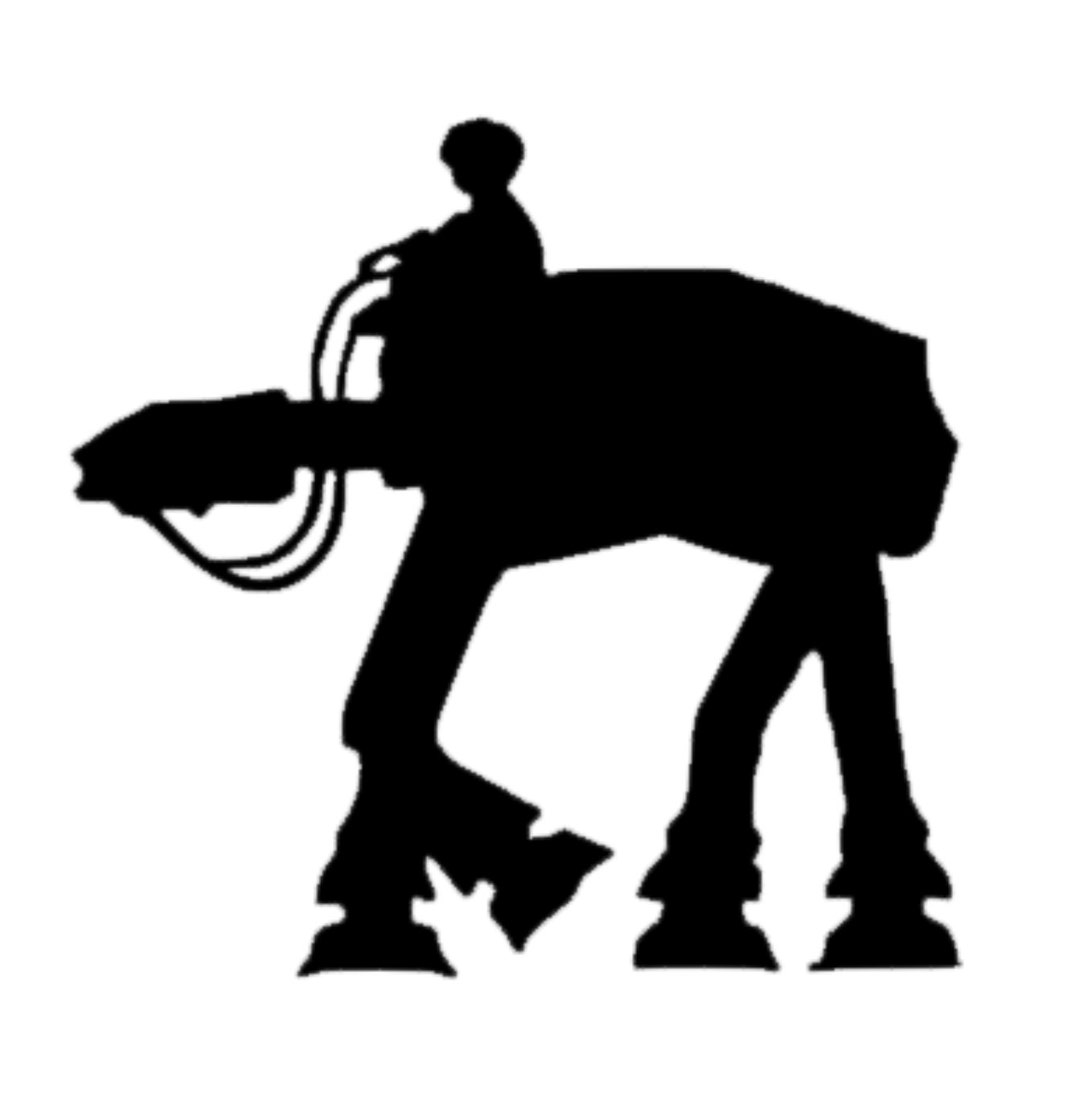 Boy Riding AT-AT Star Wars Decal | Disney At-at Decal | Boy Riding At ...