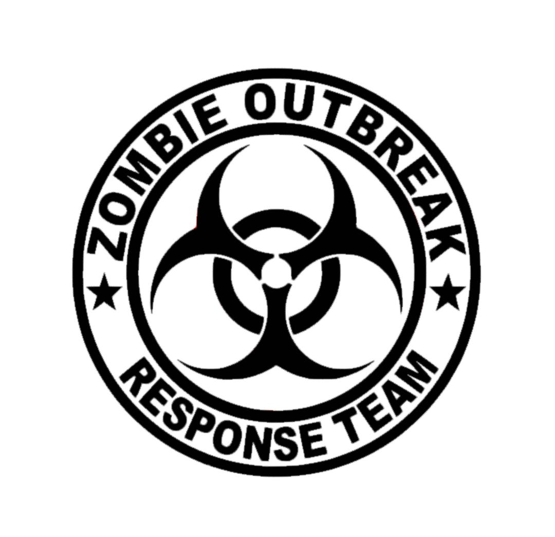 Zombie Outbreak Reasponse Team Decal | Zombie Decal | Zombie Emergency ...