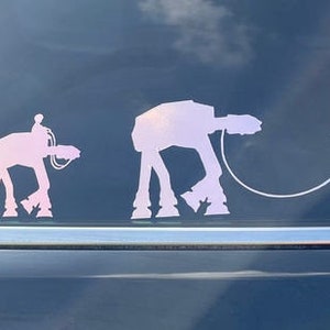 AT-AT Star Wars Decal | Disney At-at Decal | Girl With At-at Sticker ...