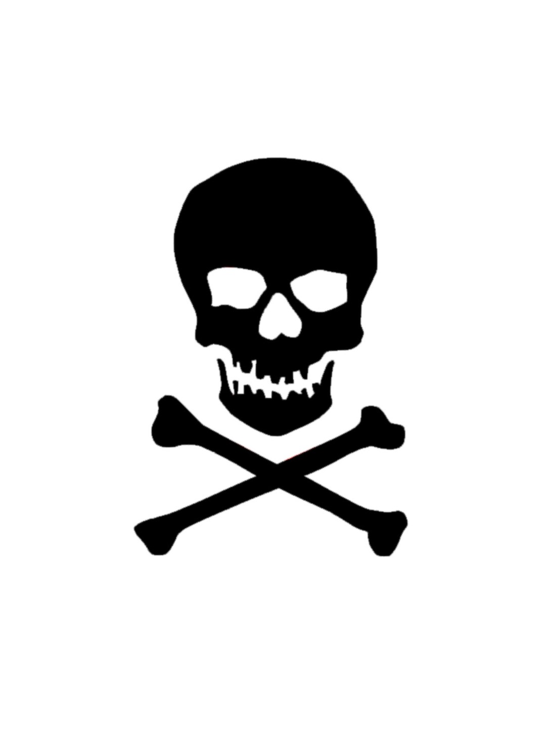 Skull And Crossbones Decal Skull Decal Crossbones Sticker Etsy UK