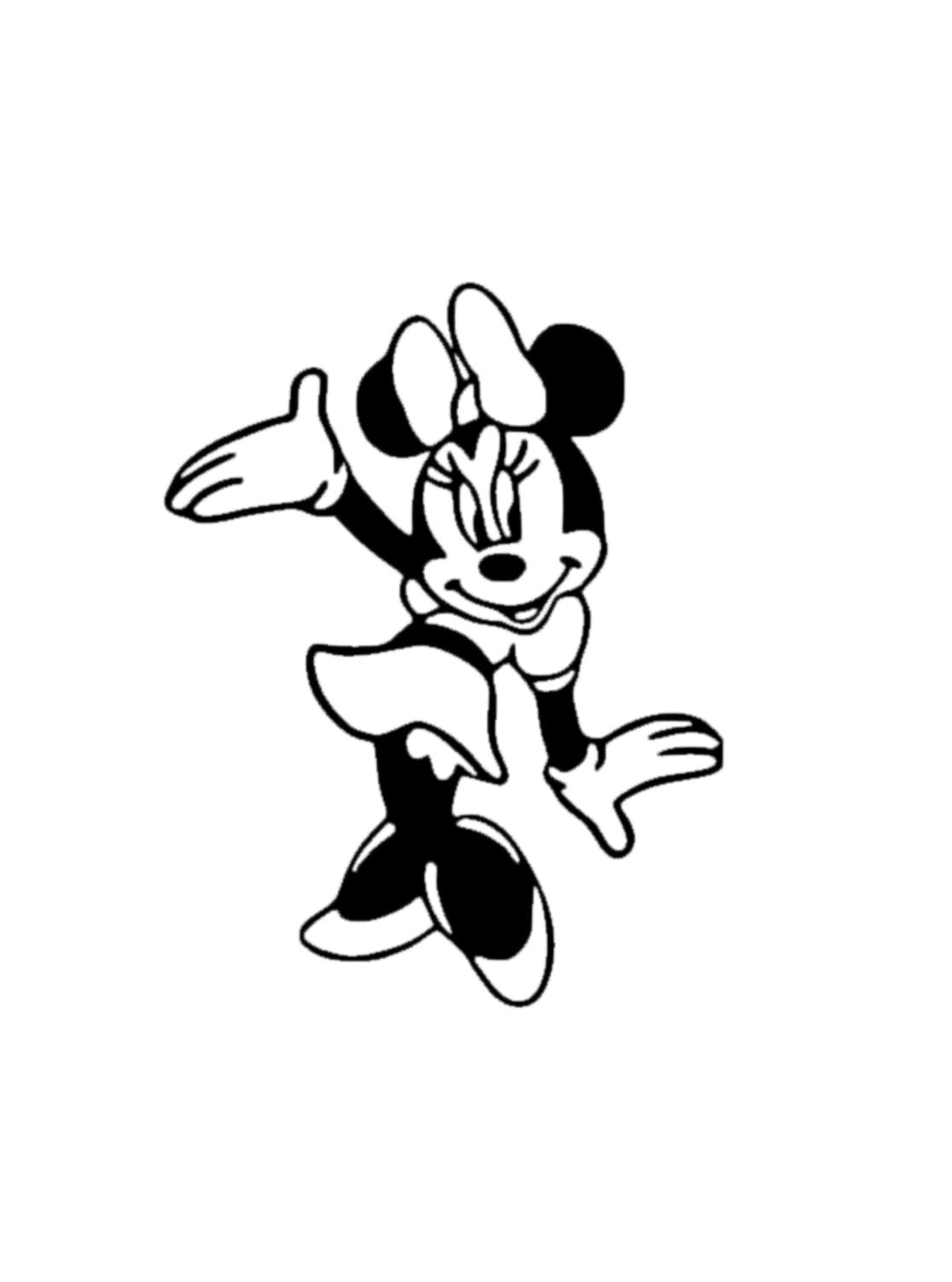 Mickey Mouse Black And White Clipart