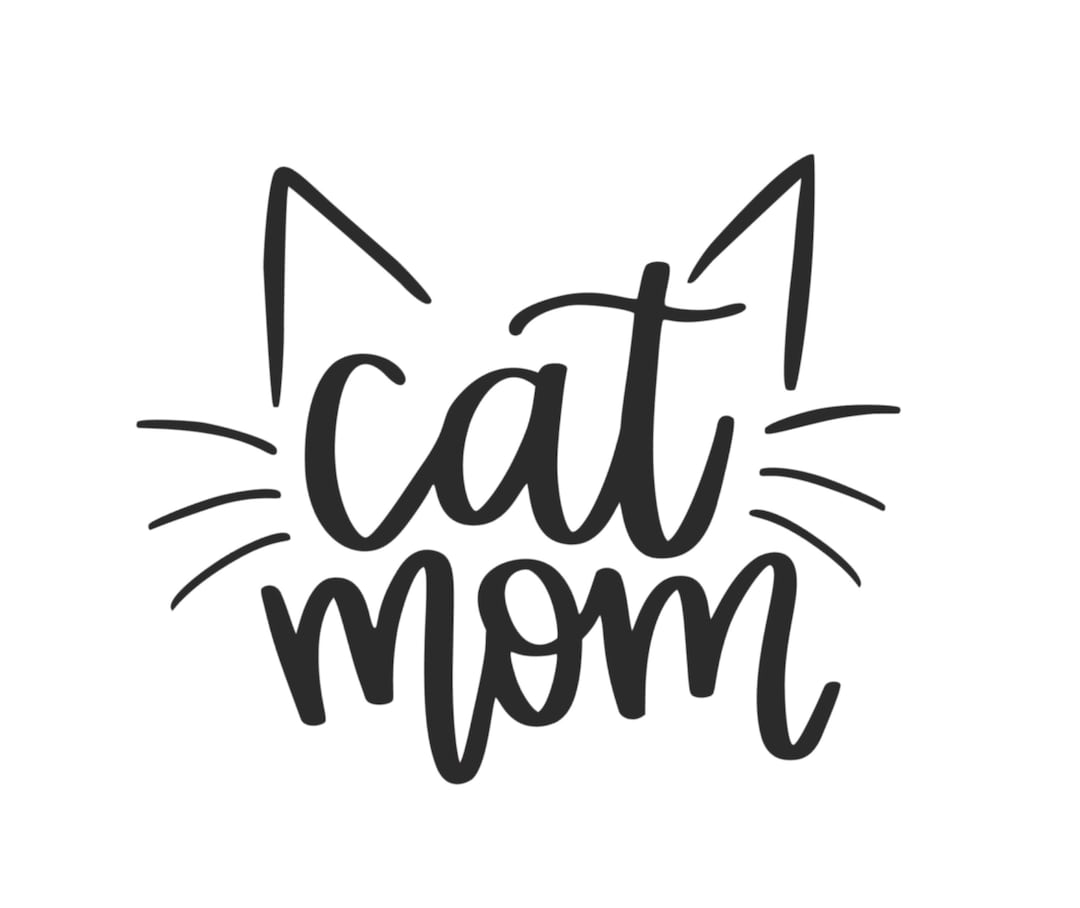Cat Mom Quote Decal | Cat Mom Decal | Animal Lover Quote Decal | Cat ...