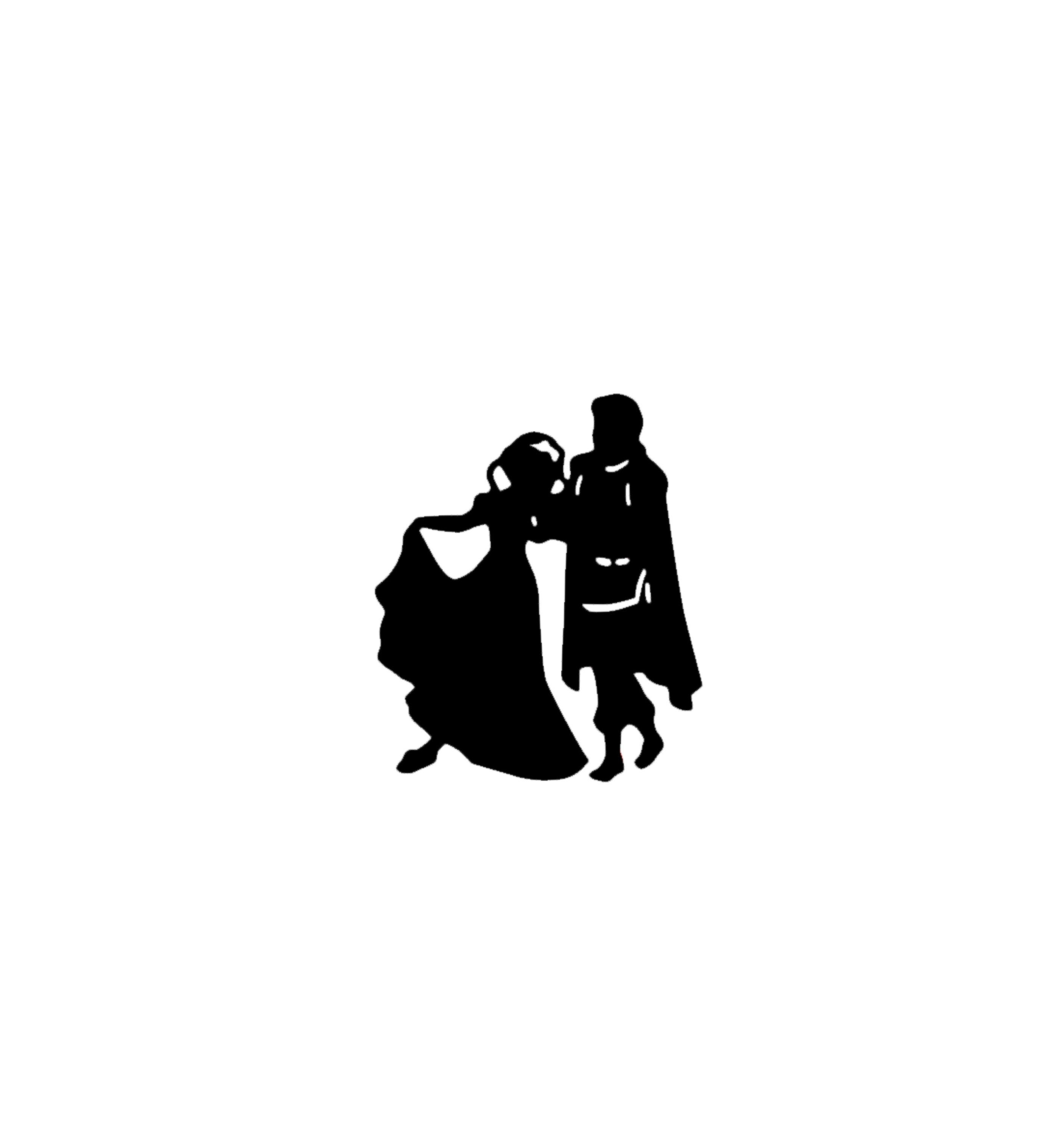 Snow White And Prince Silhouette