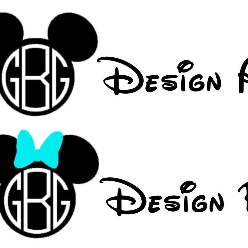 Mickey Monogram - Etsy