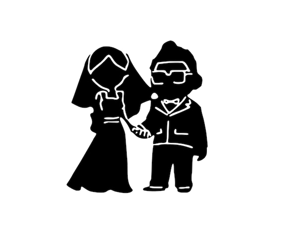 Disney Carl and Ellie Decal up Decal Disney Carl and Ellie - Etsy