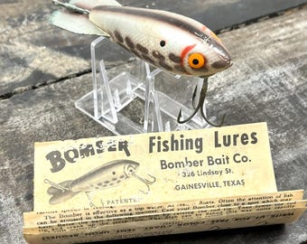 Vintage Fishing Lure 1960s Bomber Fishing Lure in Original Box Bomber ...