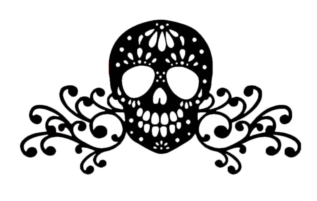 Candy Skull Decal | Candy Skull Decal | Skull Vinyl Decal | Candy Skull ...