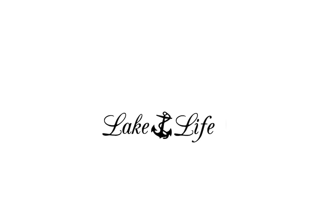 Lake Life Decal | Lake Decal | Pontoon Decal | Lake Car Vinyl Decal ...
