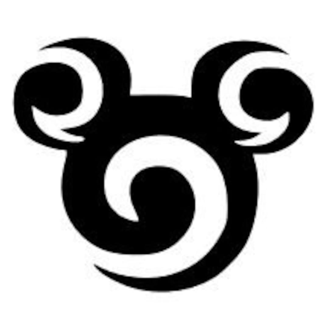 Mickey Head Swirl Disney Magic Band Decal | Mickey Decal | Disney ...