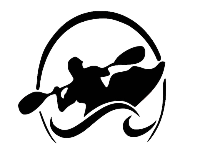 Kayak Decal Kayak Outdoors Decal Decal River Kayak Car Vinyl Decal ...