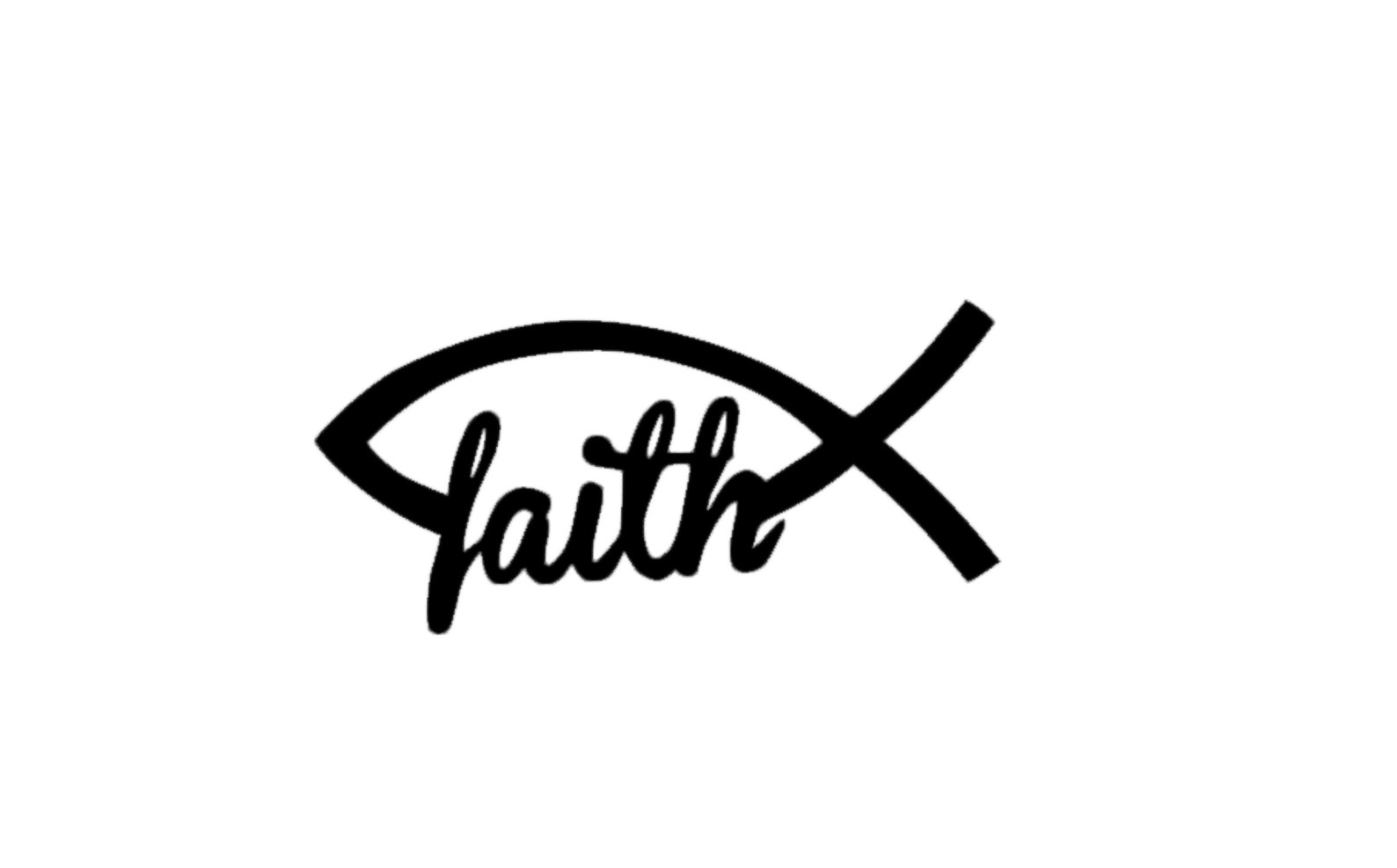 Christian Fish Decal Faith Decal Home Decor Religious - Etsy