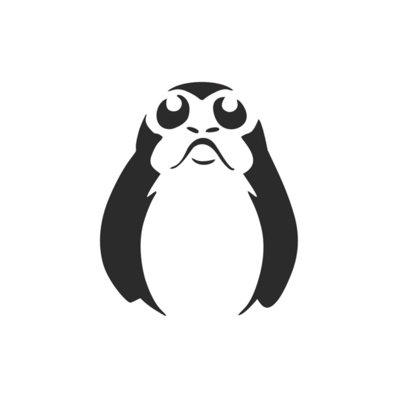 Star Wars Porg Decal Star Wars Decal Disney Star Wars Porg - Etsy