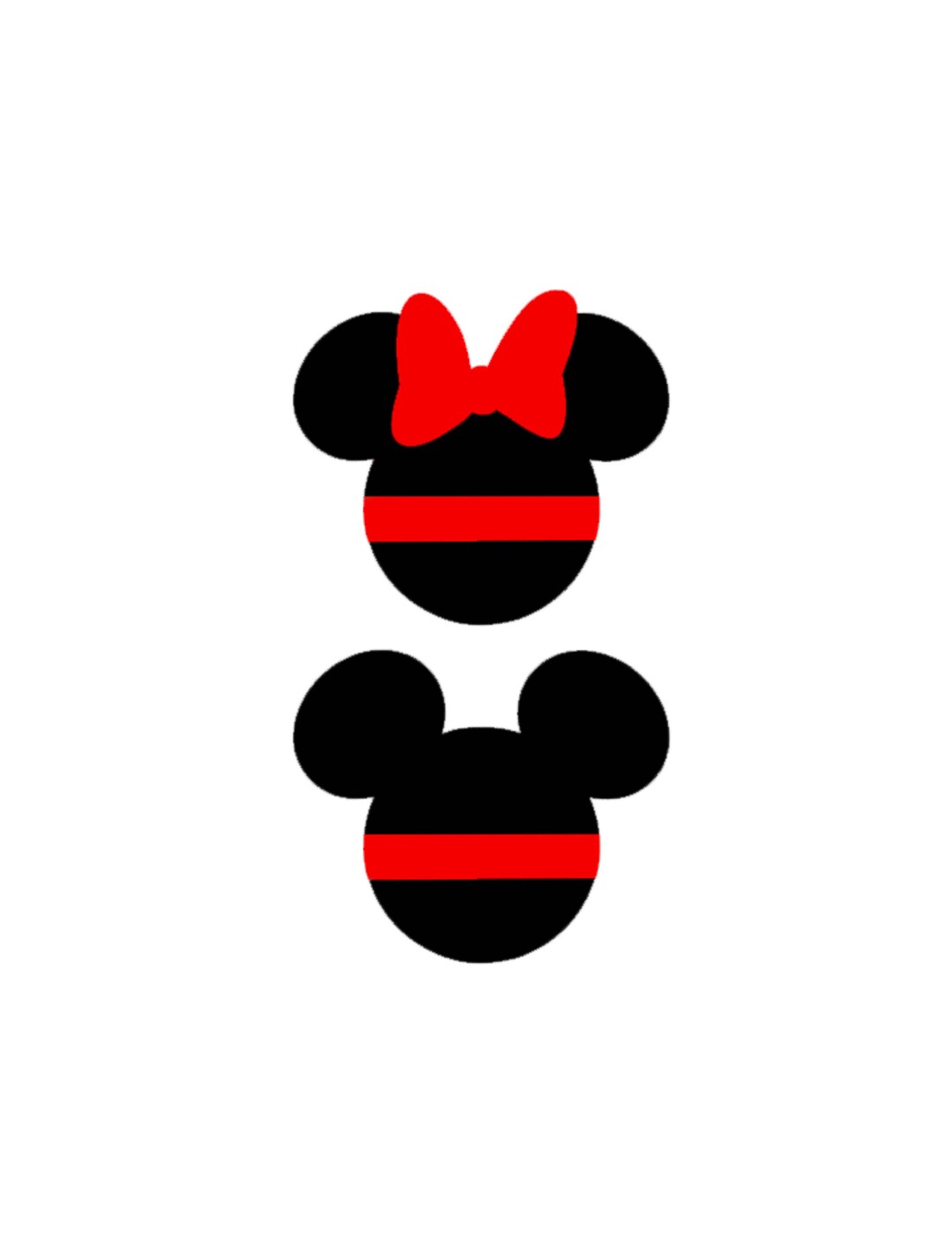 Mickey - Minnie Mouse Head Disney Decal | Disney Decal | Disney Mickey ...