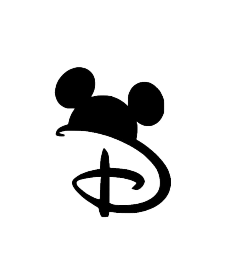 Mickey Mouse Ears With Capital D Decal | Disney Mickey Decal | Disney ...