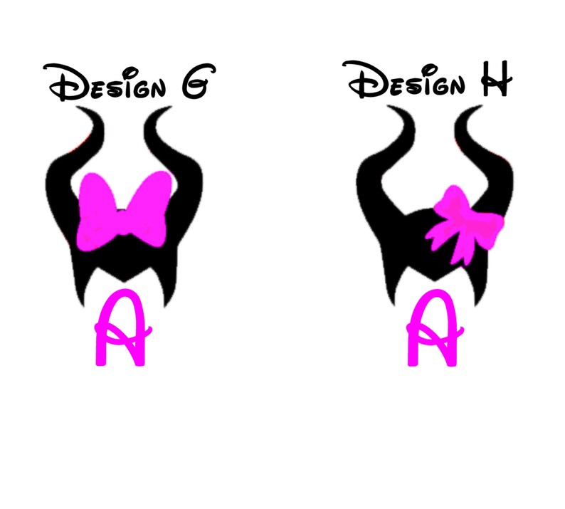 Disney Customized Initial Decal With Mickey Minnie or - Etsy