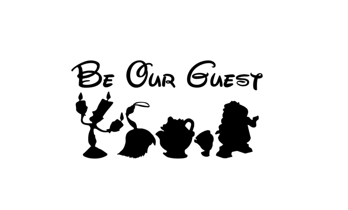 Be Our Guest Beauty and the Beast Decal Be Our Guest Decal - Etsy