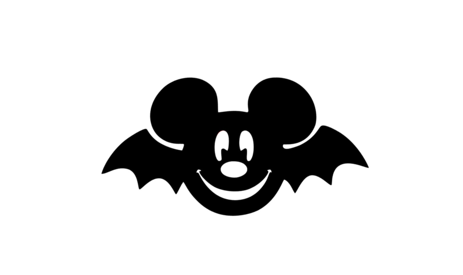 Mickey Mouse Halloween Bat Decal Disney Decal Disney - Etsy