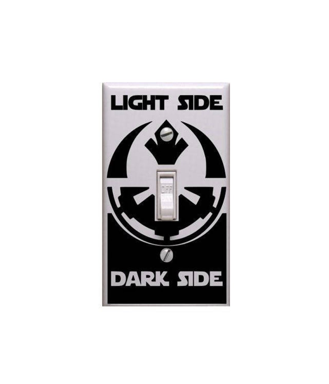 Light Side Dark Side Light Switch Cover Star Wars Disney Vinyl Decal ...