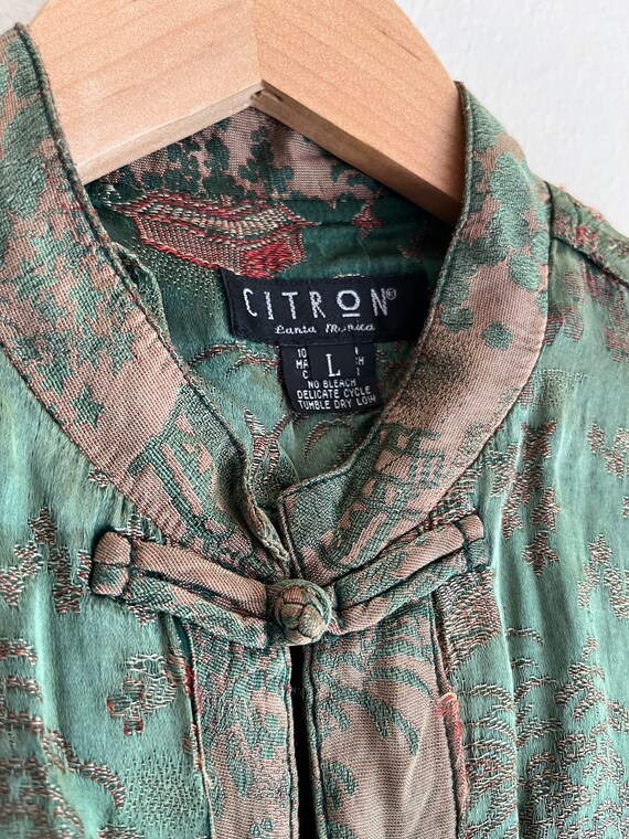 Vintage Green Traditional Chinese Style Jacket - Gem