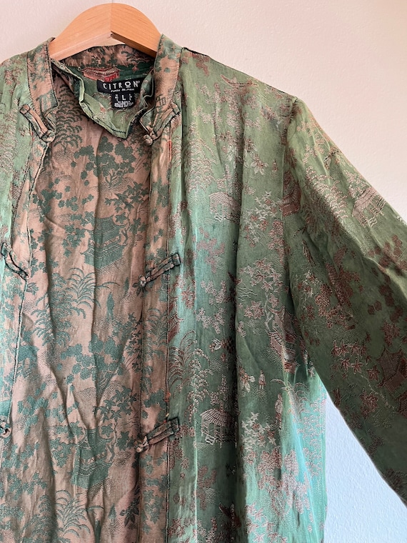 Vintage Green Traditional Chinese Style Jacket - Gem